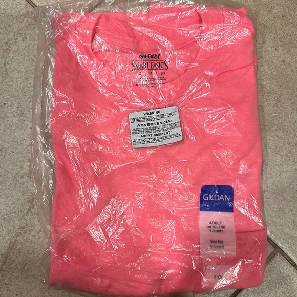 Gildan | Tops | Gildan Smart Basic Neon Pink Adult Shirt | Poshmark